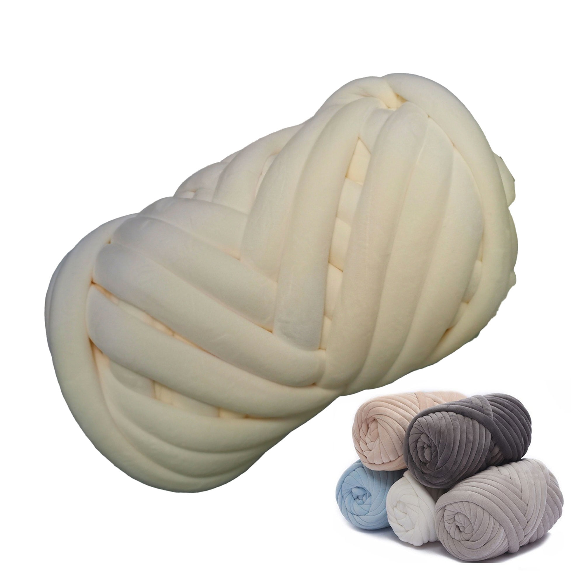 Super Velvet Chunky Yarn - Giant Bulky Knitting Wool for Arm Knitting ...