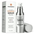 HealthyDerm Super Vitamin C Serum, Niacinamide, Hyaluronic Acid, Wrinkles Reduction, Hydration ...