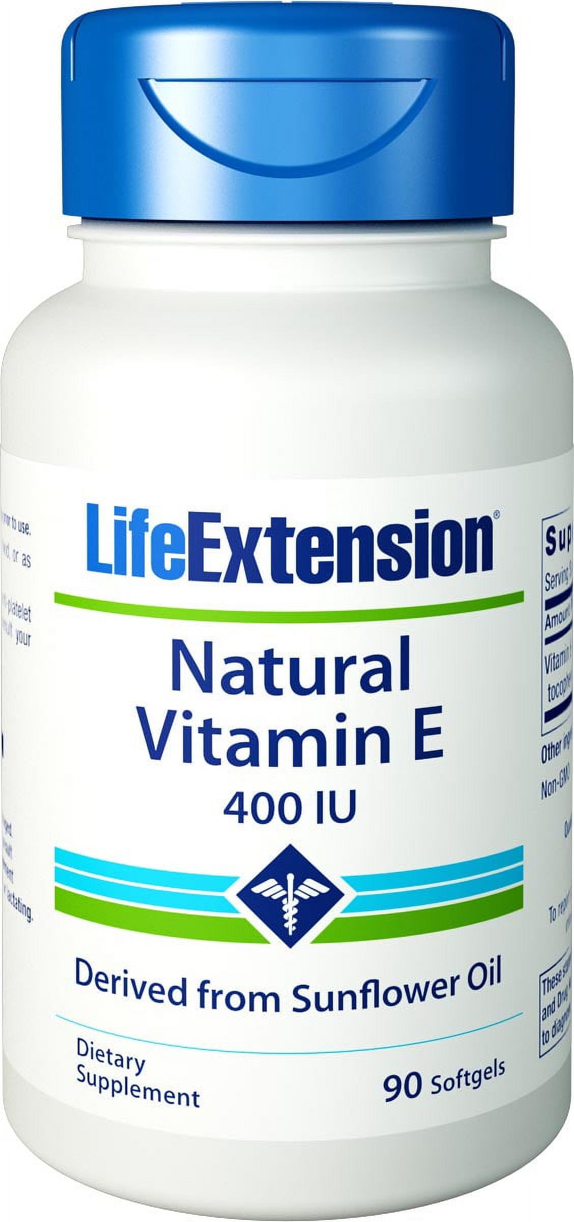 Life Extension Super Vitamin E, 268 mg (400 IU) - Non-synthetic vitamin ...