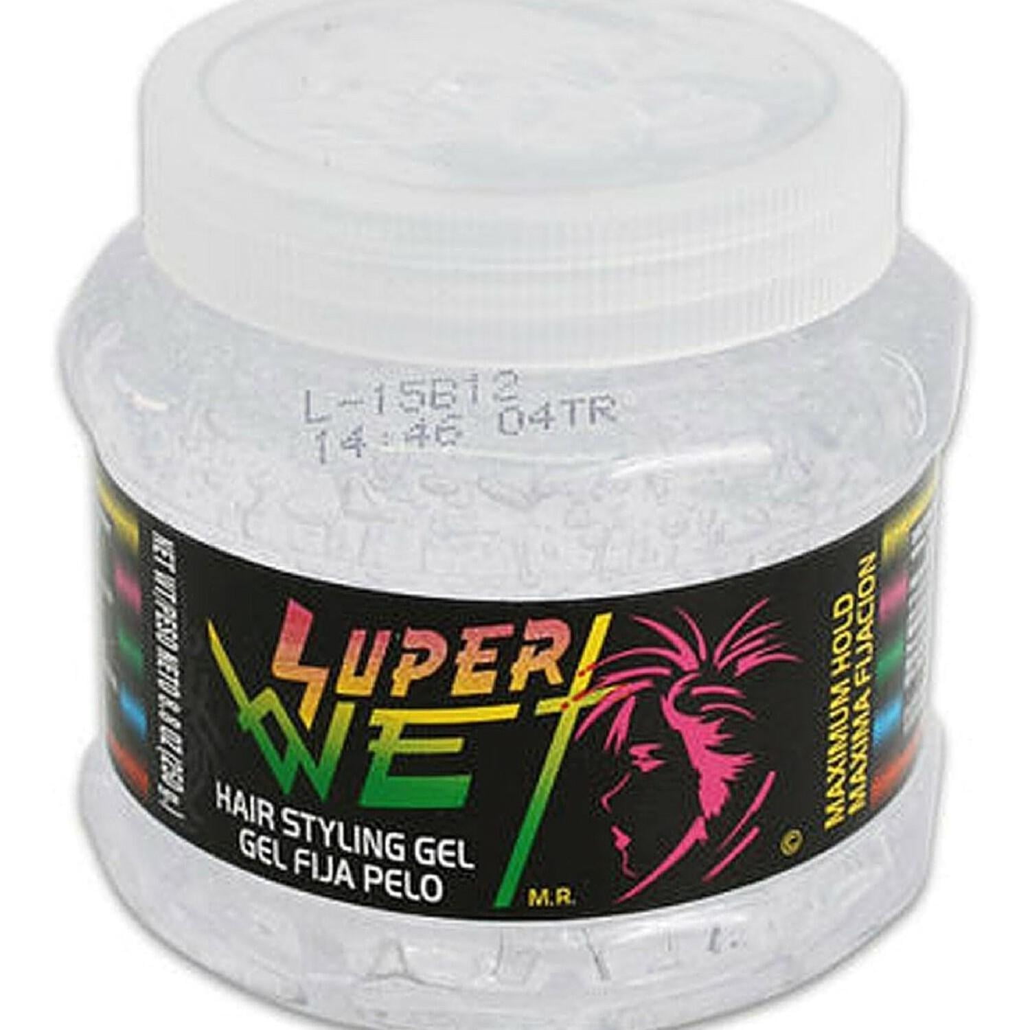 Super Wet Hair Styling Gel, Transparent 8.8 Oz,Pack of 3 - Walmart.com