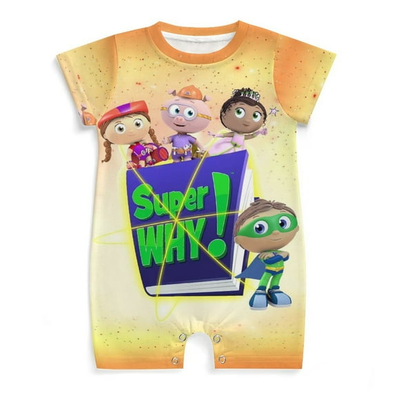 Super Why Baby Bodysuit Boy Girl Clothes Soft Newborn Infant Outfit ...