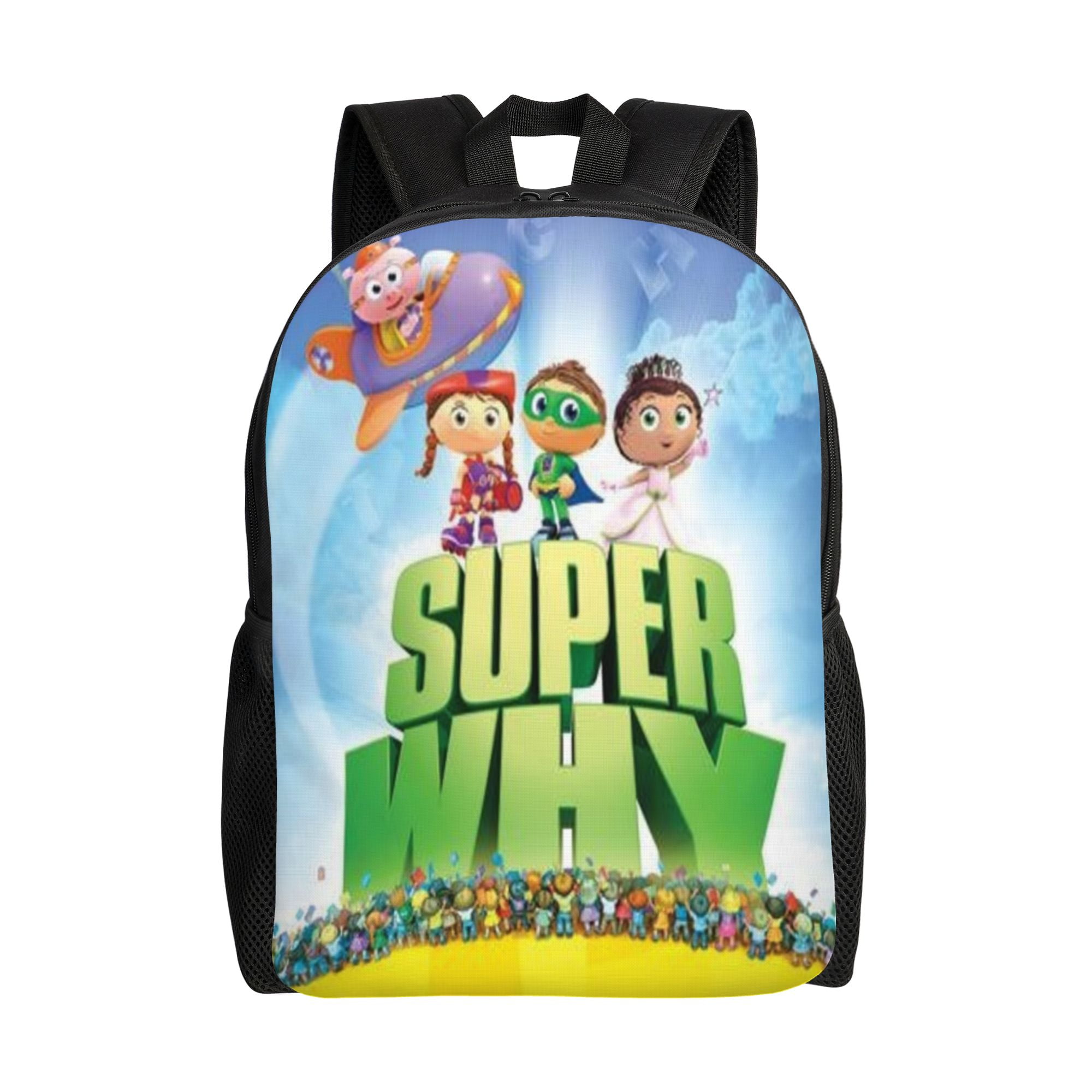Super Why Backpack Casual Daypack Travel Laptop Backpack Large Capacity ...