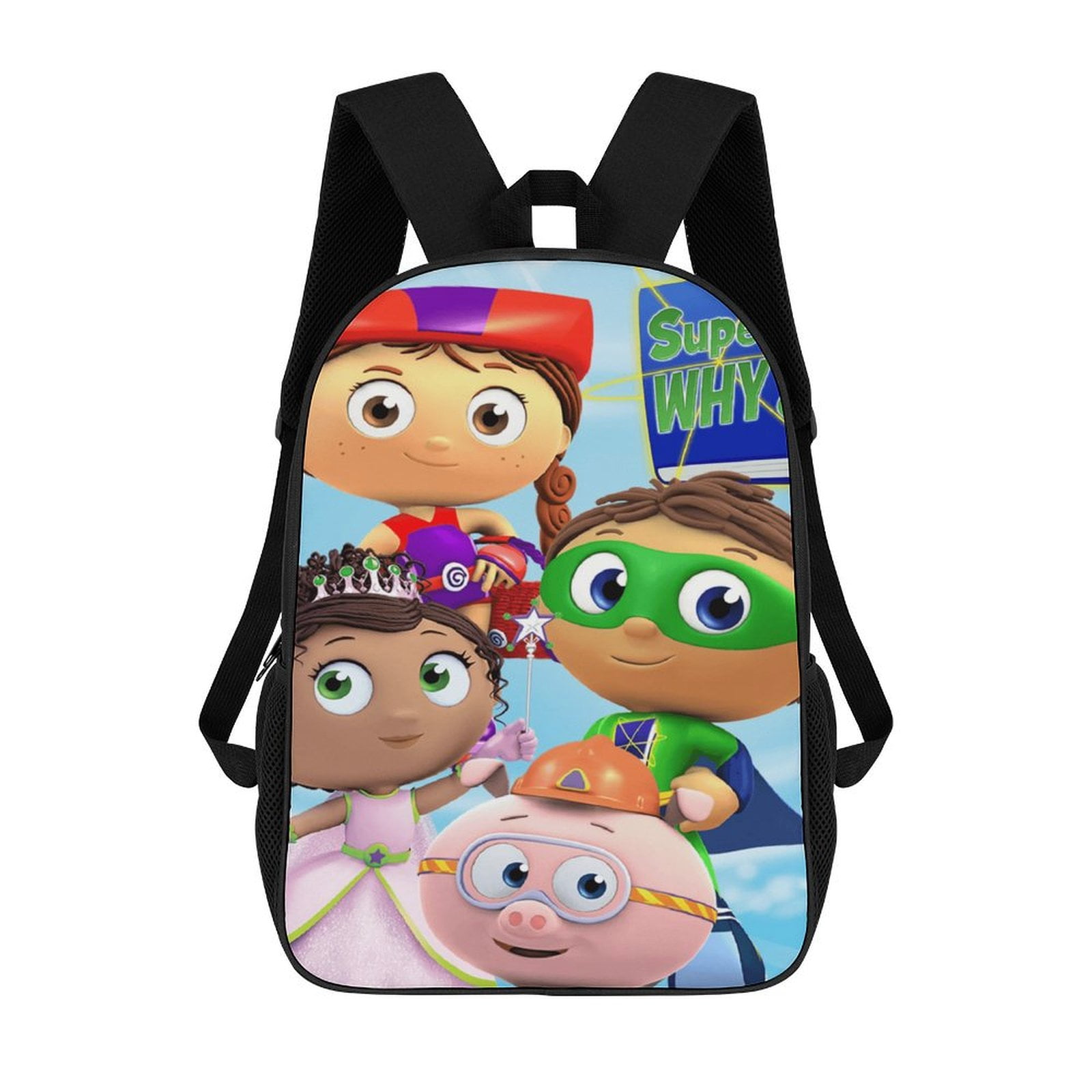 Super Why Backpacks 17 Inch Bookbag Casual Daypack Backpacks for Travel ...