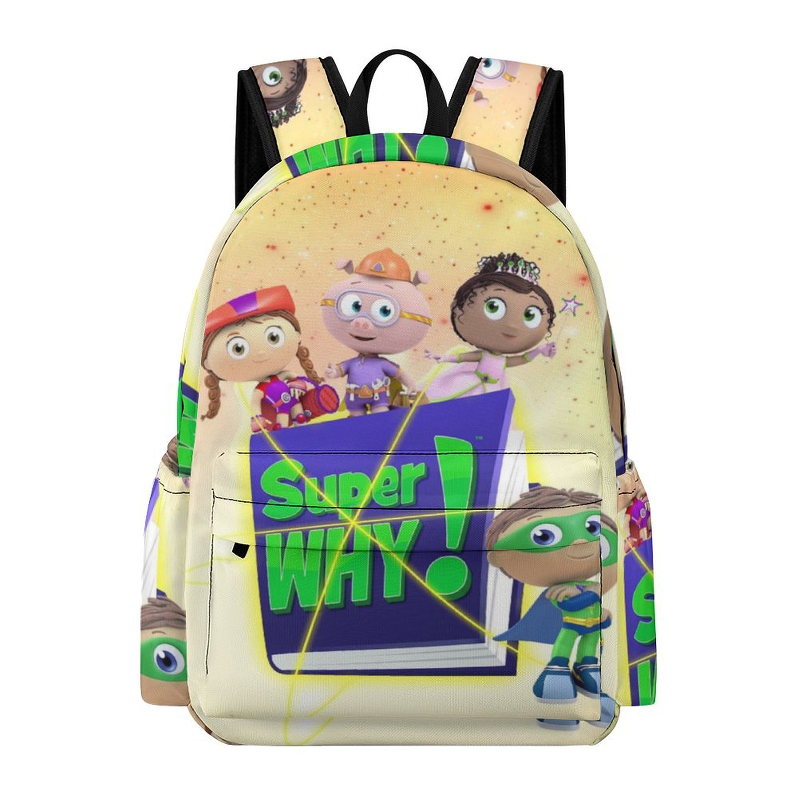 Super Why Backpacks Bookbag Casual Daypack Backpacks for Travel Camping ...