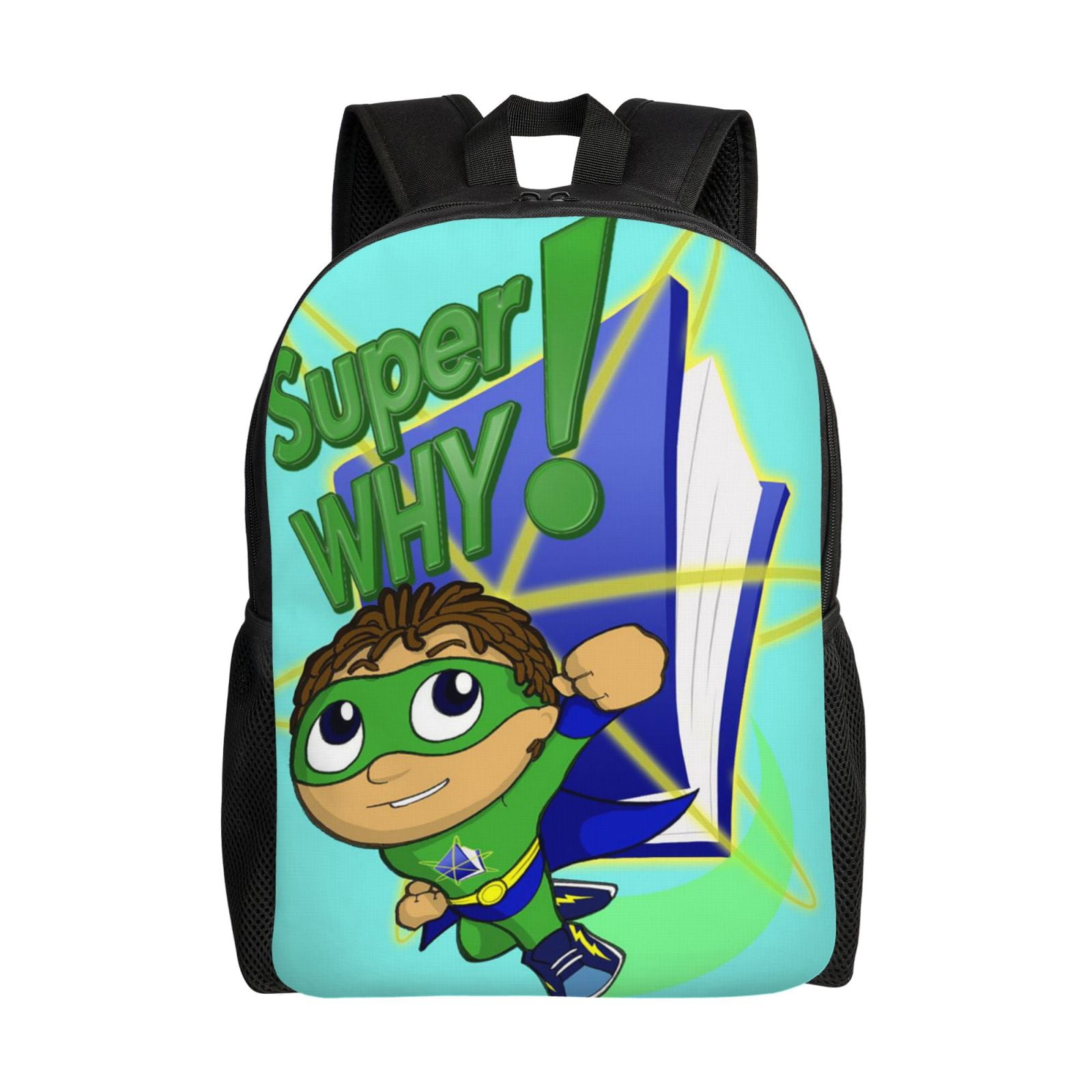 Super Why Backpacks Bookbag Casual Daypack Backpacks for Travel Camping ...