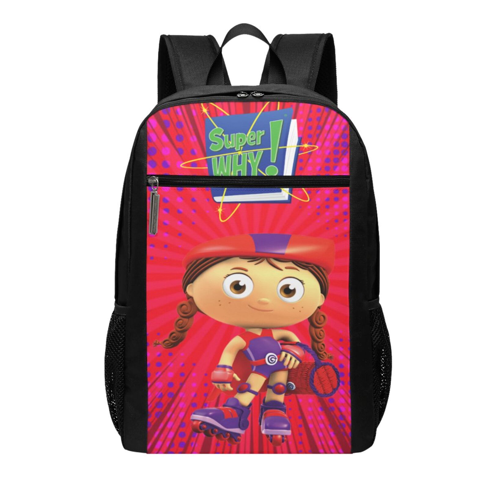 Super Why Backpacks Bookbag Casual Daypack Backpacks for Travel Camping ...