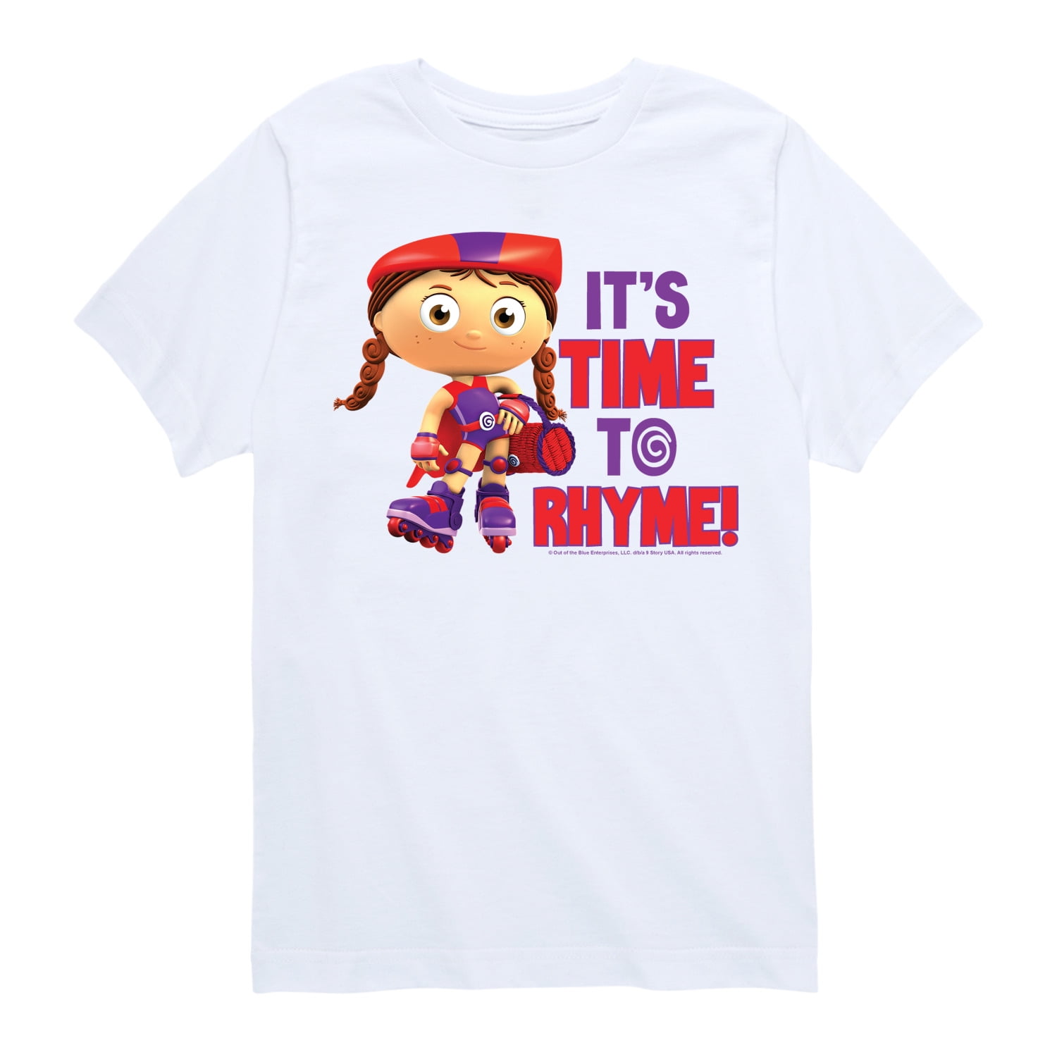 Super Why - Its Time To Rhyme Red-Toddler And Youth Short Sleeve Tee ...