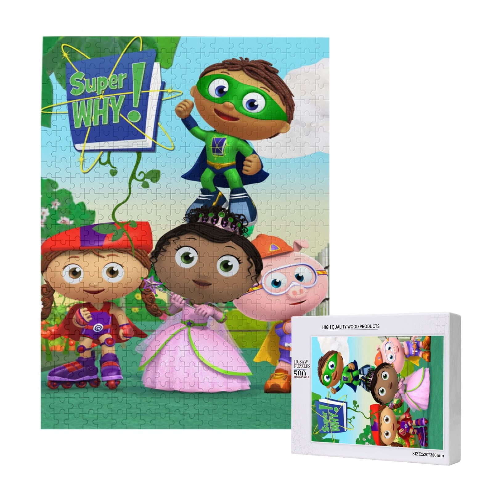 Super Why Jigsaw Puzzle 300 500 1000 Piece Colorful Puzzles Gifts for ...