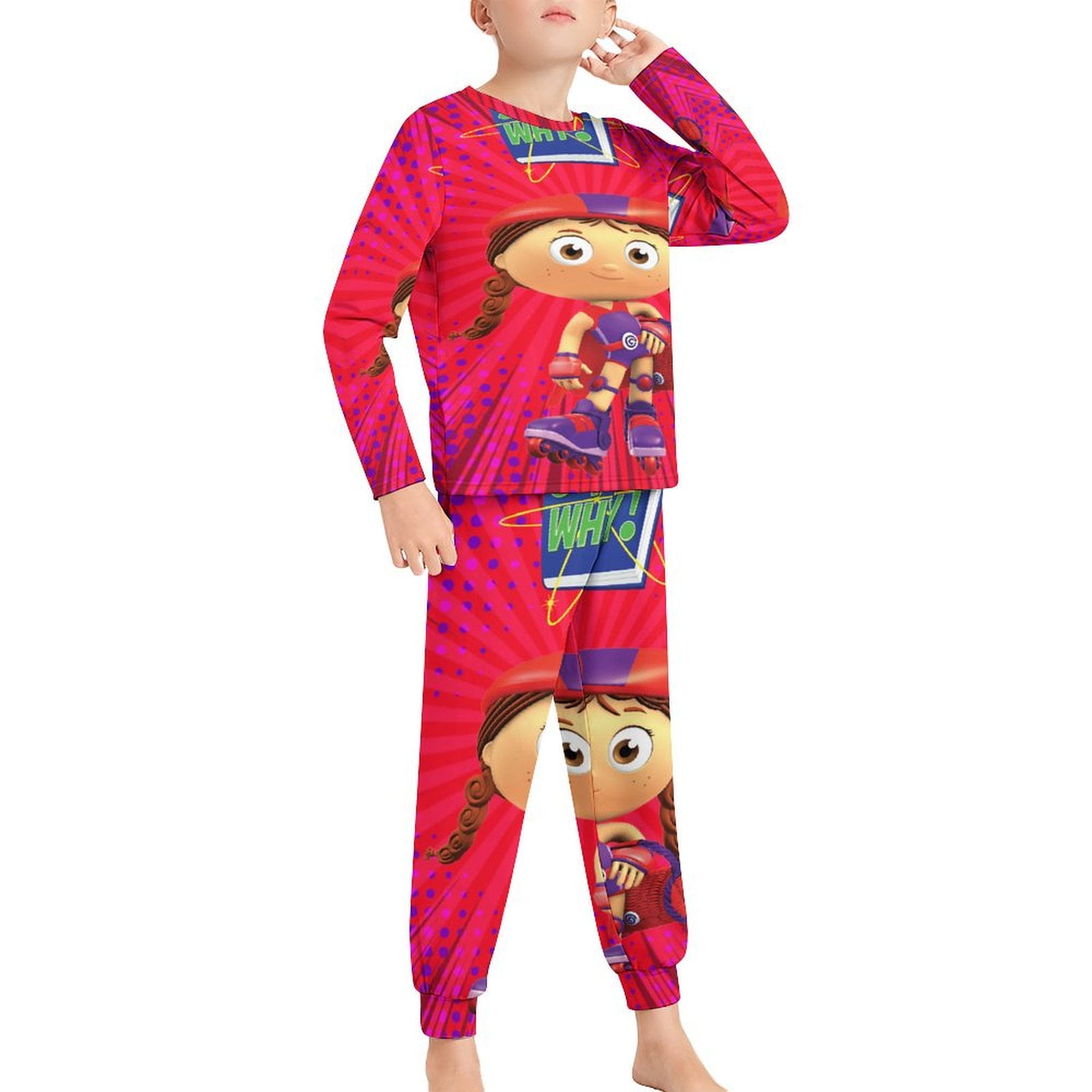 Super Why Ki-ds Pajamas 2 Piece Pjs Set Little Big Bo-ys Gi-rls ...