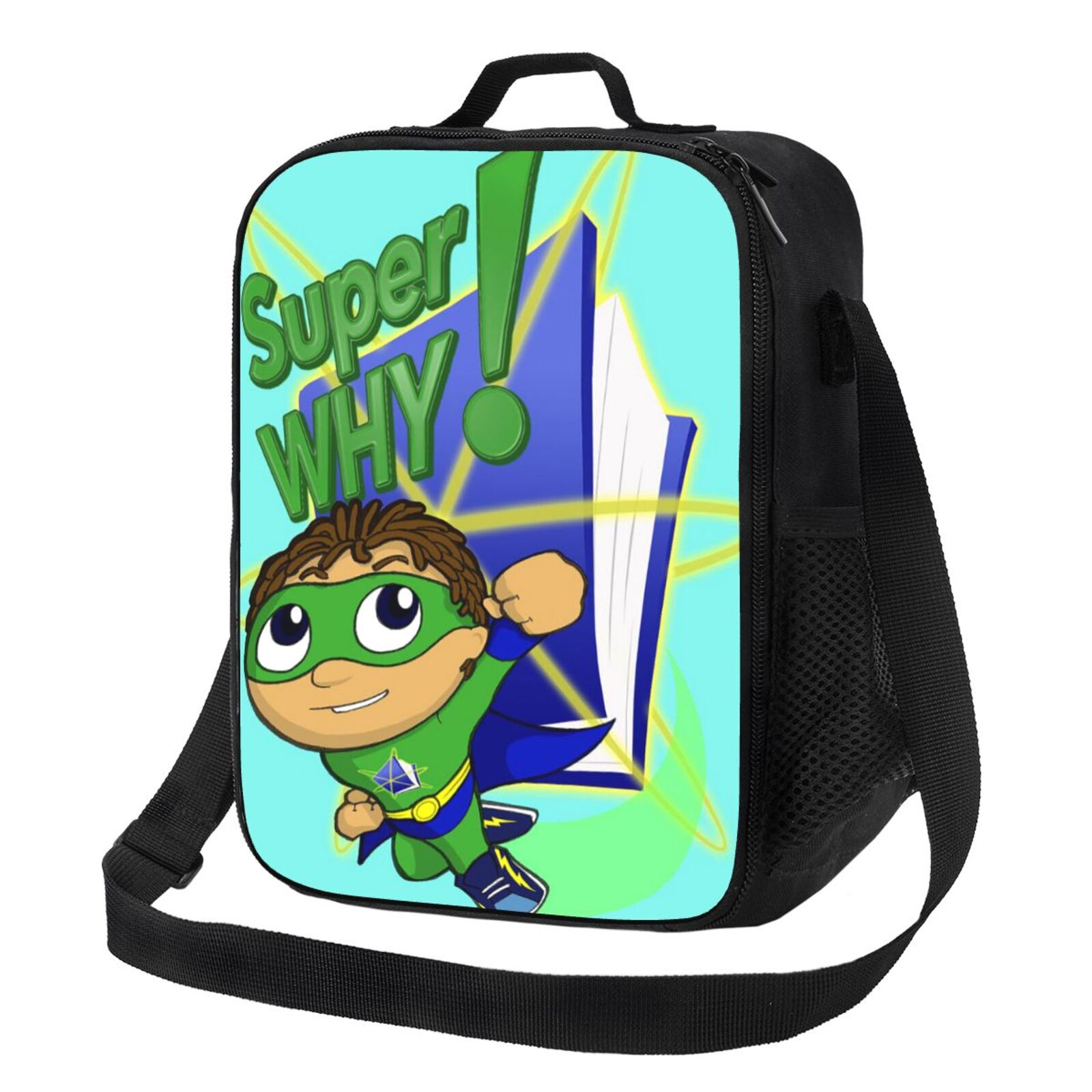 Super Why Lunch Bag, Insulated Lunch Box Large Capacity Reusable ...
