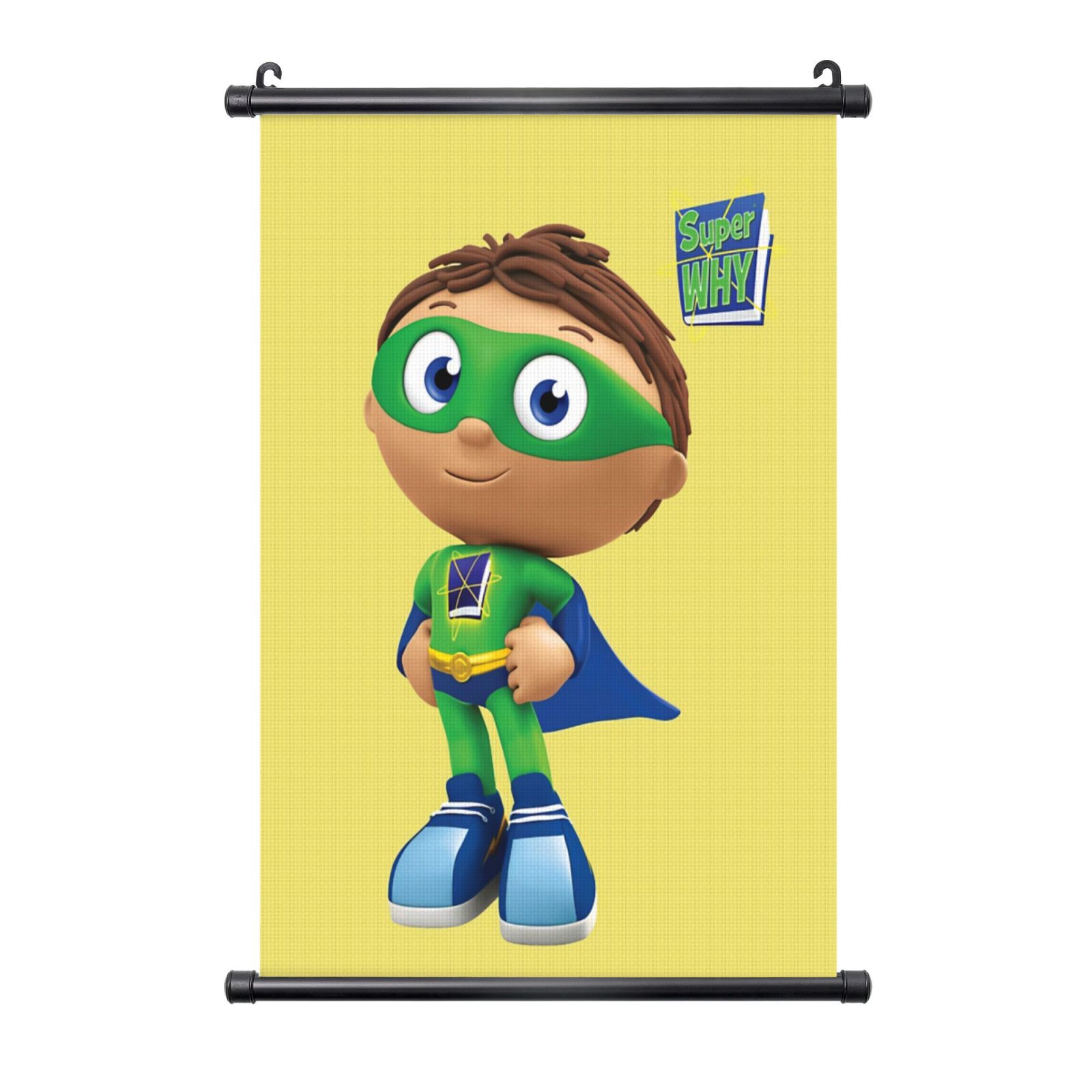 Super Why Poster Aesthetic Canvas PVC Shaft Wall Art Hanging Hanger ...