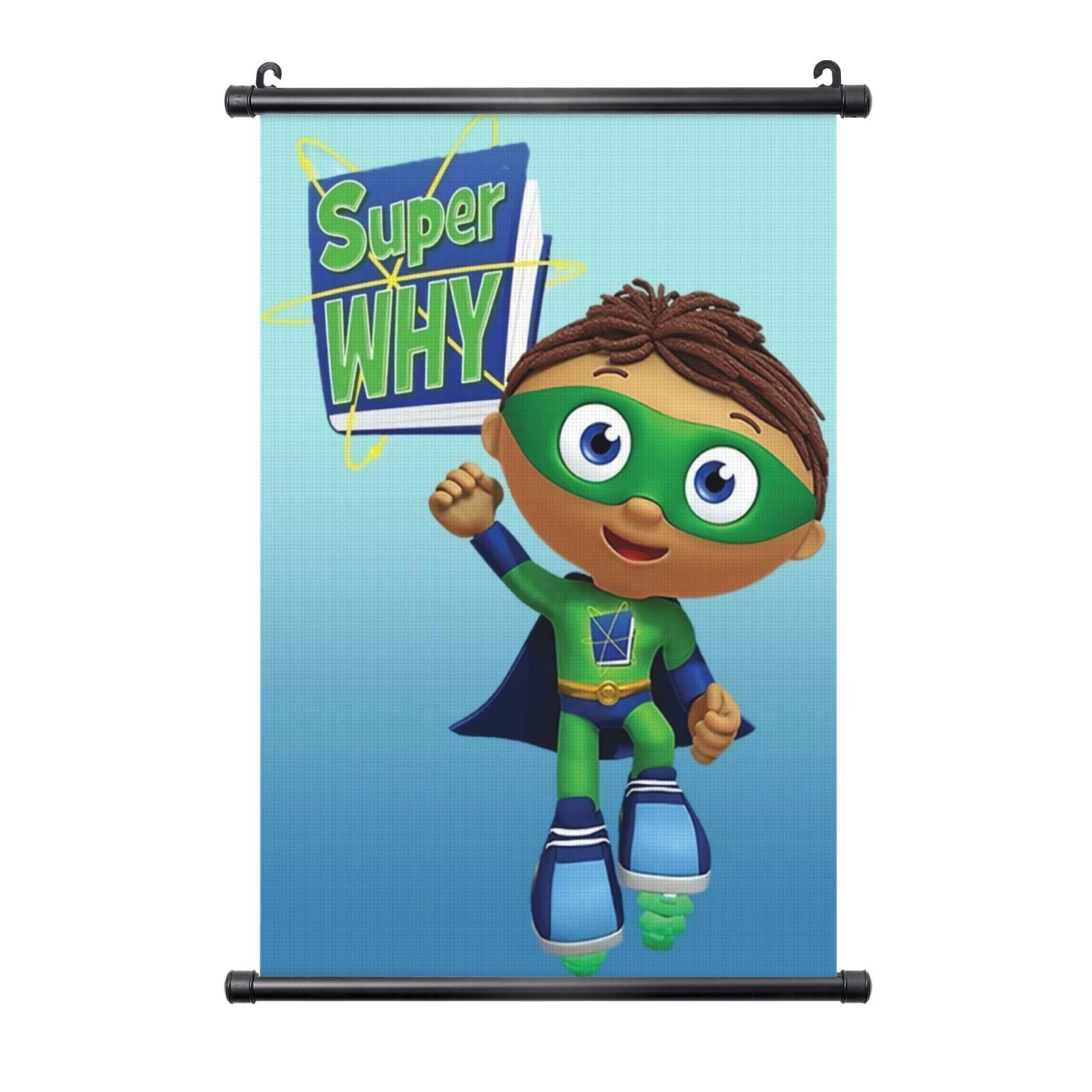 Super Why Poster Aesthetic Canvas PVC Shaft Wall Art Hanging Hanger ...