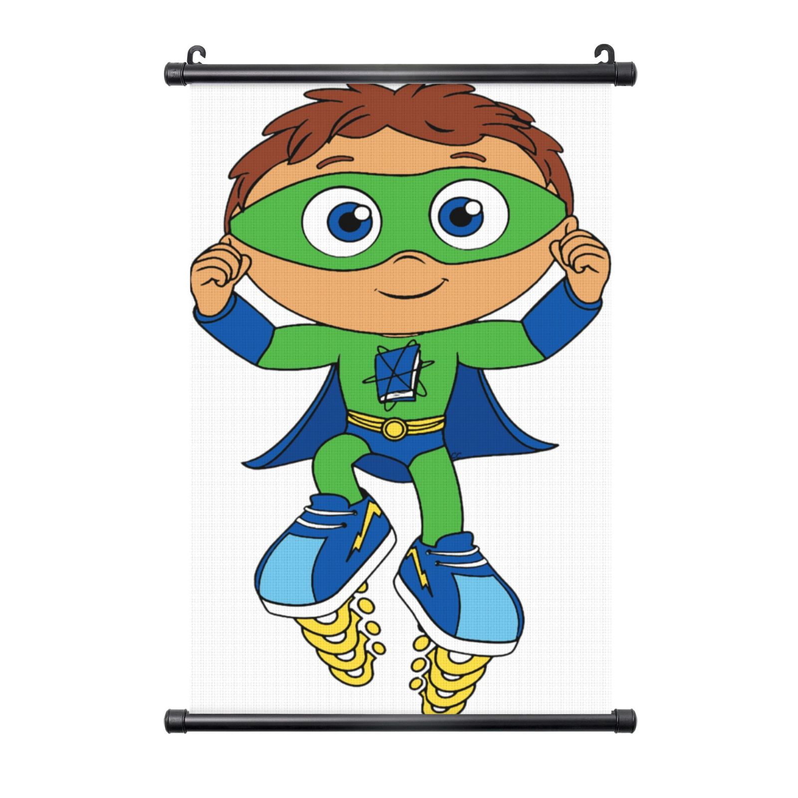Super Why Poster Aesthetic Canvas PVC Shaft Wall Art Hanging Hanger ...