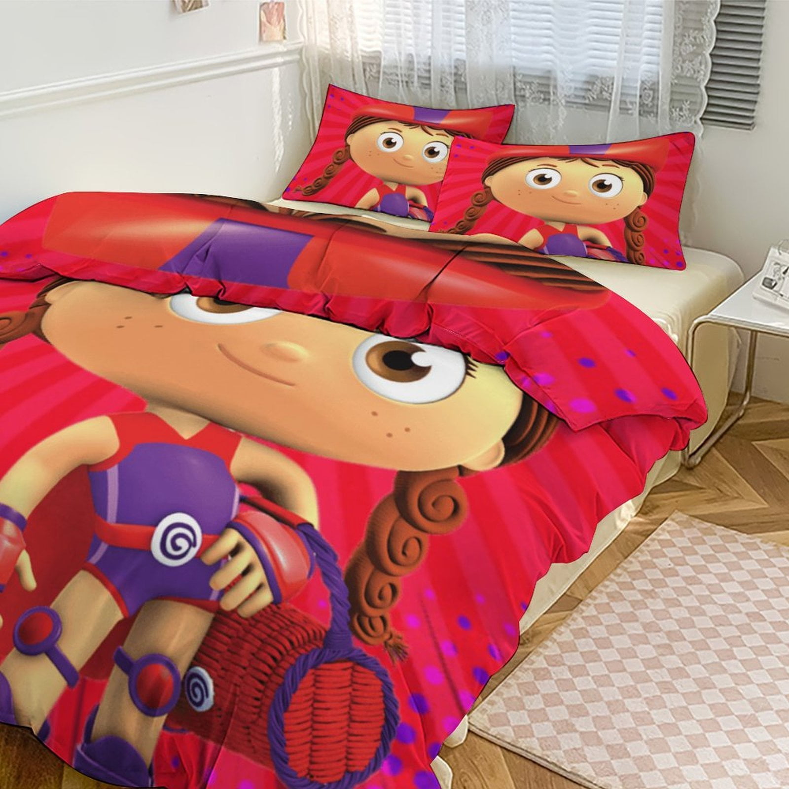 Super Why Printing Bedding Sets Decorative 3 Pieces Bedding Set(1 Duvet ...
