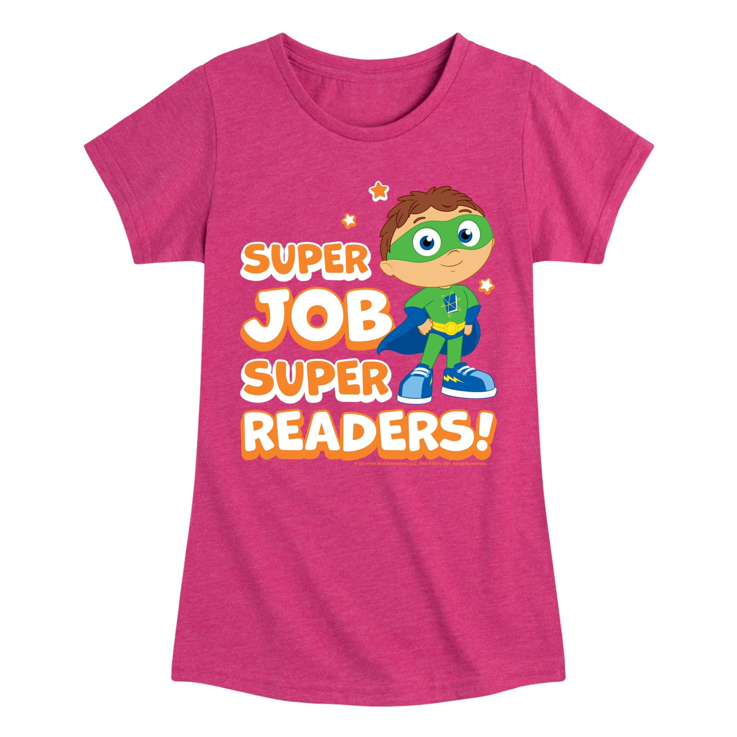 Super Why - Super Job Super Readers - Girls Fitted Short Sleeve Tee ...