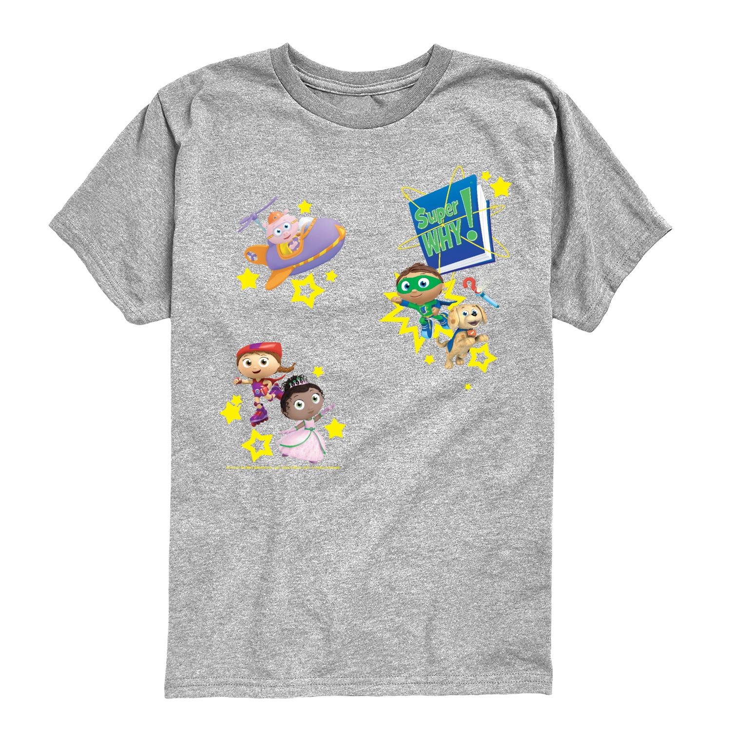 Super Why - Super Why Faux - Youth Boys Short Sleeve Graphic T-Shirt ...