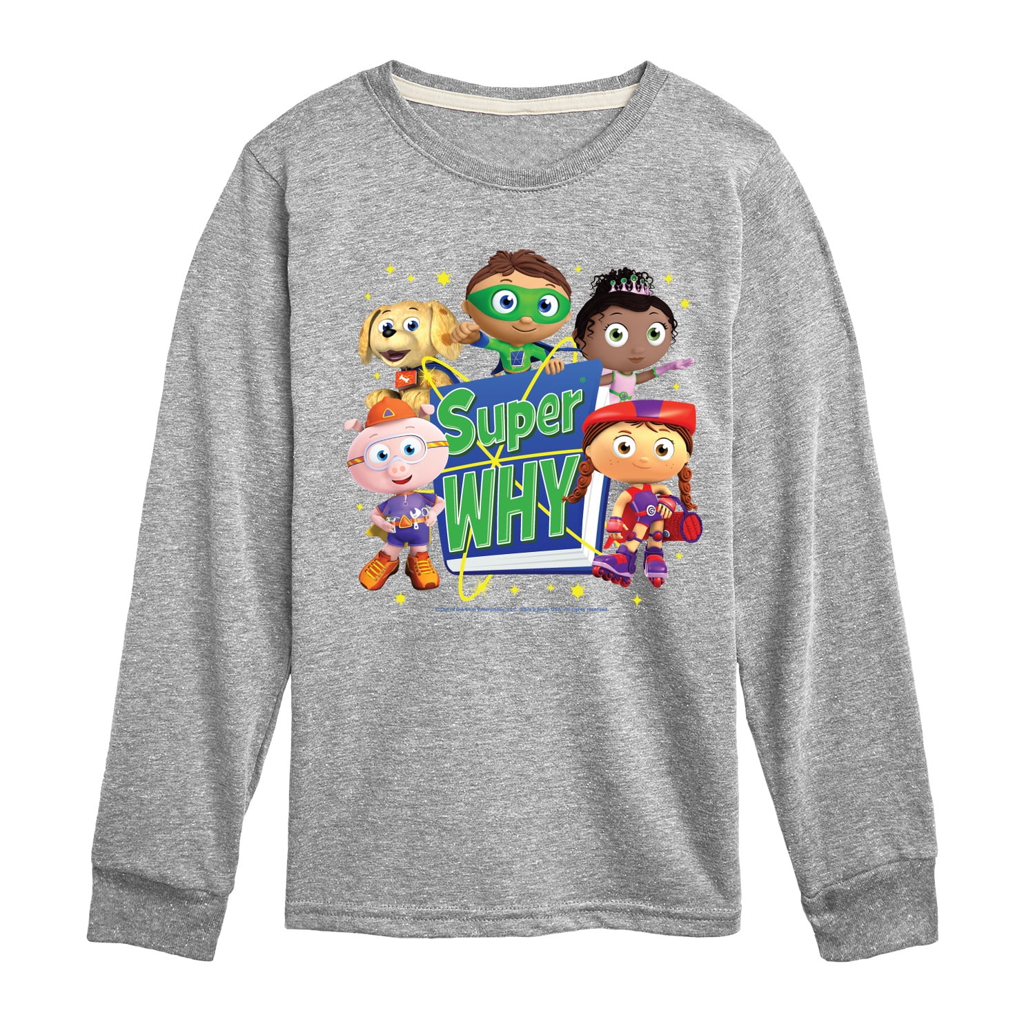 Super Why - Super Why Group - Youth Long Sleeve T-Shirt - Walmart.com