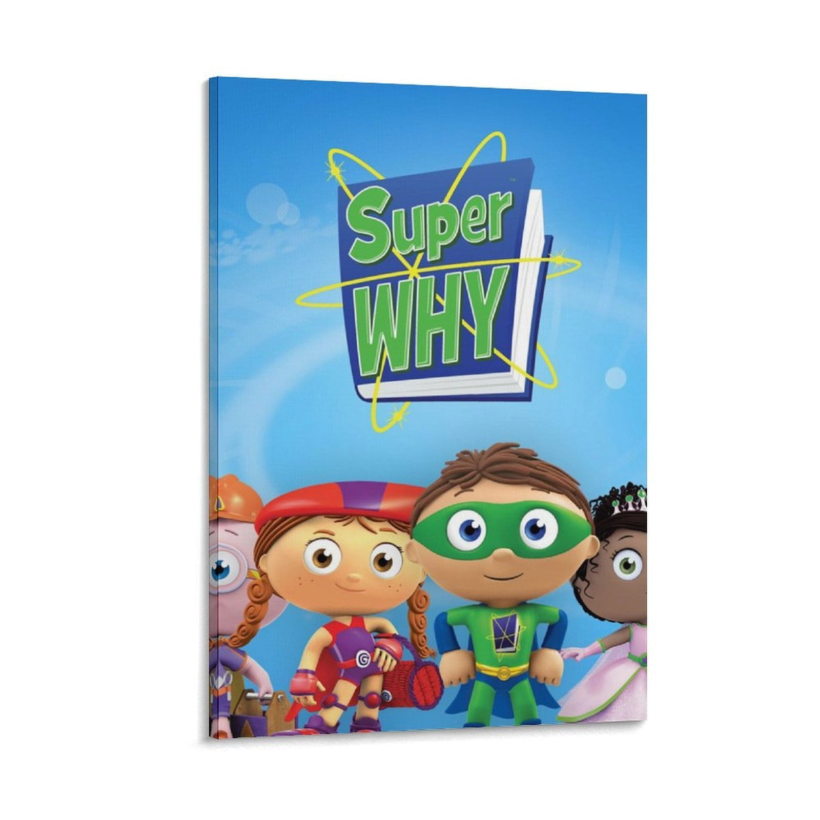 Super Why Wall Hanging Painting Wall Art Canvas Paintings Posters Home ...