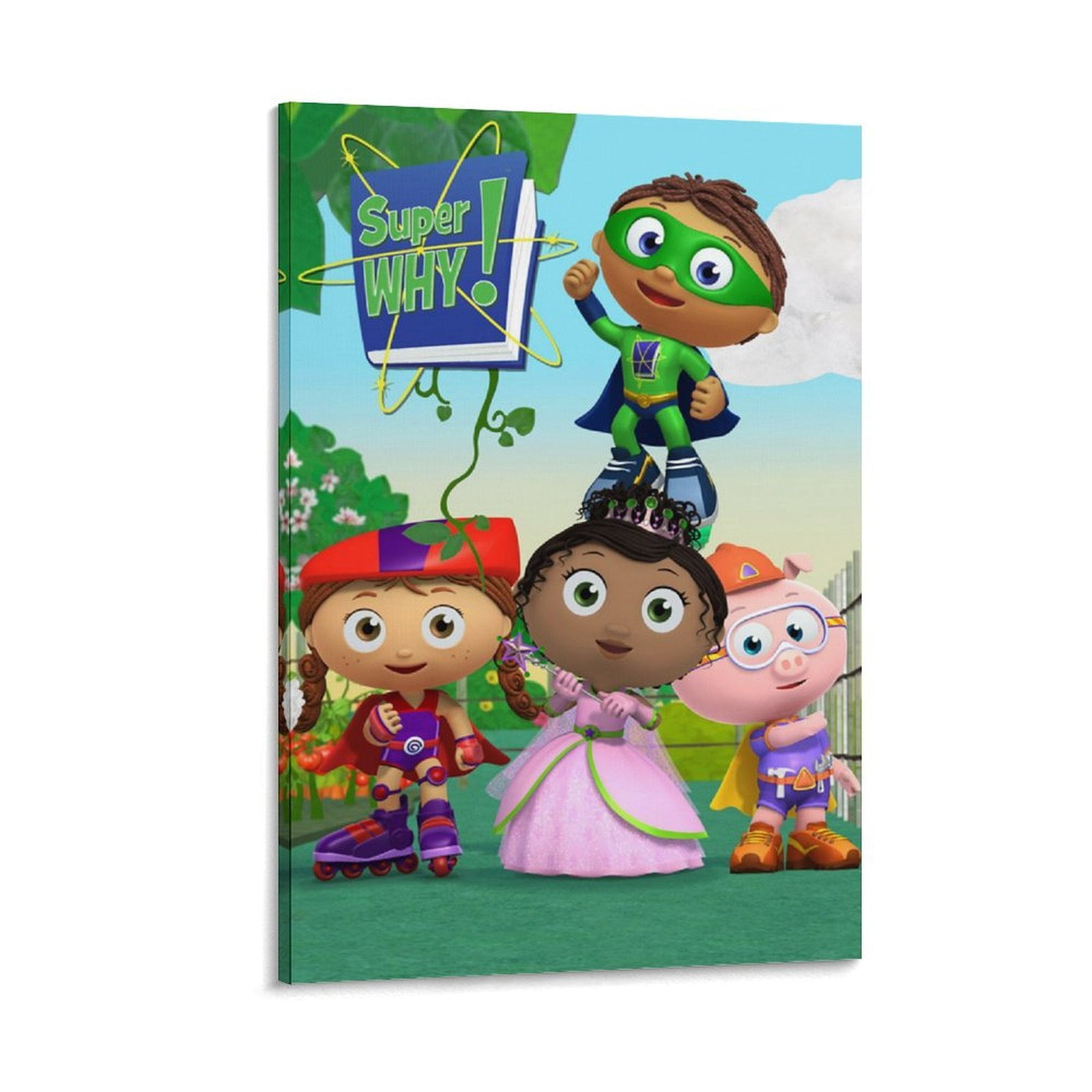 Super Why Wall Hanging Painting Wall Art Canvas Paintings Posters Home ...