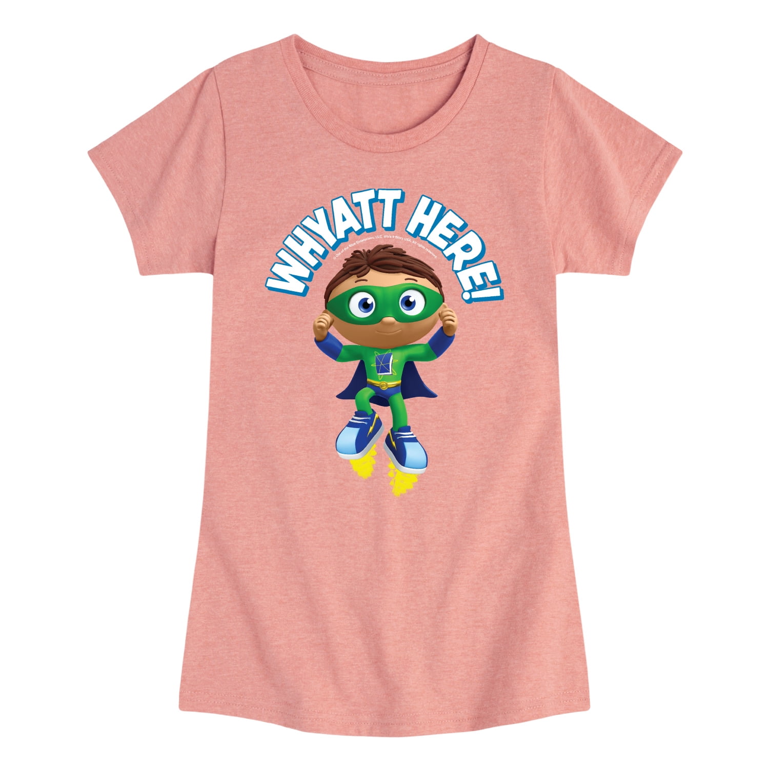 Super Why - Whyatt Here - Girls Toddler And Youth Fitted Short Sleeve ...