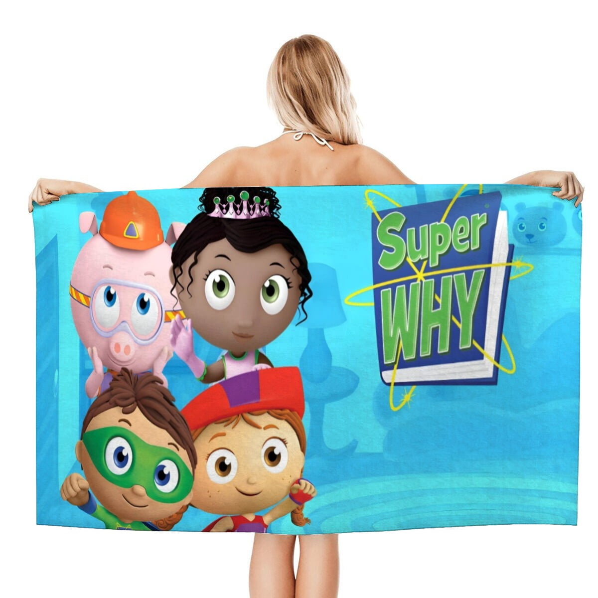 Super Why-theme Gifts Quick-dry Beach Towel for Women Girl Birthday ...