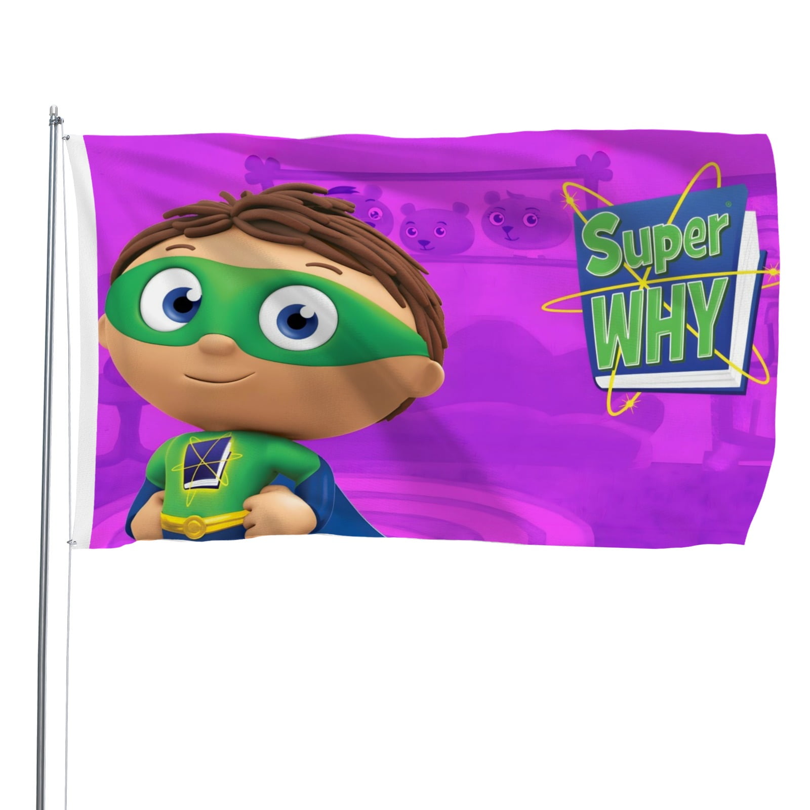 Super Why-themed Printed Flag Perfect gift for fans, friends, and ...