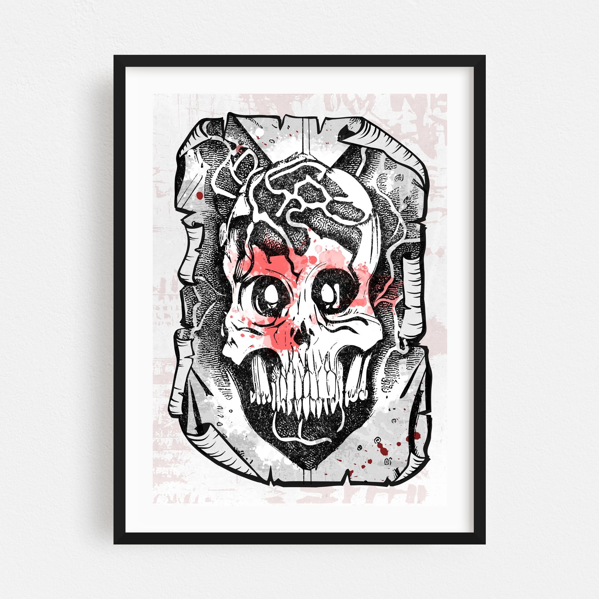 Super Wicked Evil Dead. Cursed Souls - Illustration Skull Creepy Gothic ...