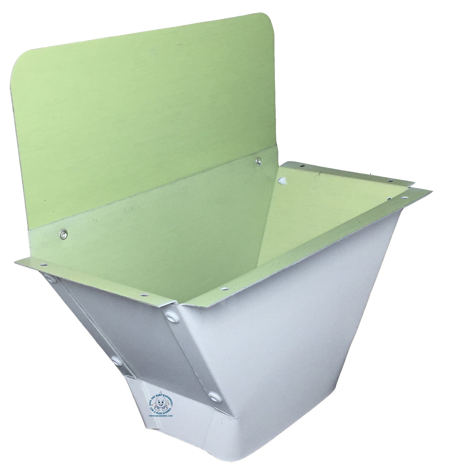 Super Wide Downspout Outlet, 6 inch K gutters, Aluminum, White ...