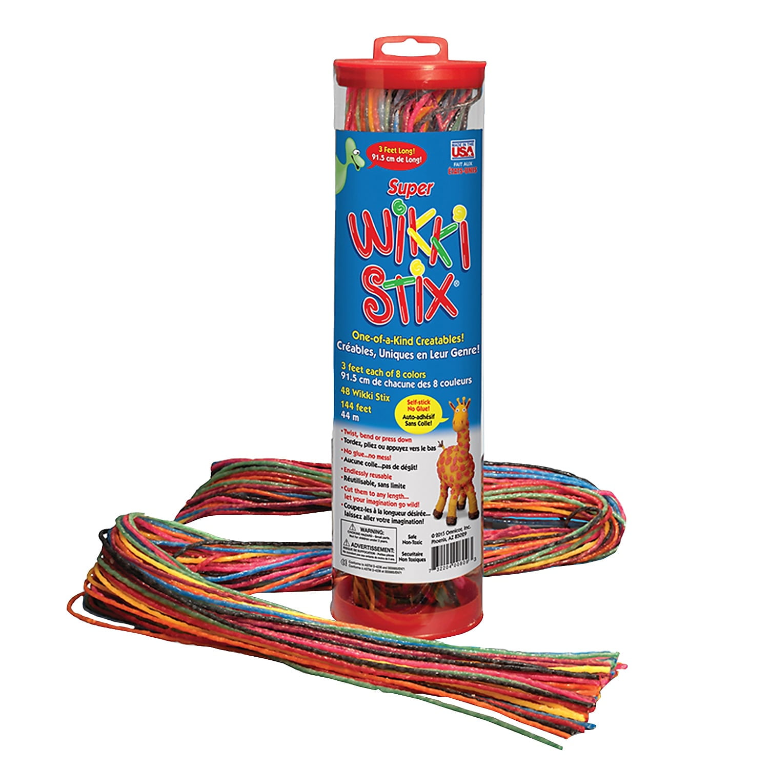 Super Wikki Stix 3' 48/PkgAssorted Colors - Walmart.com