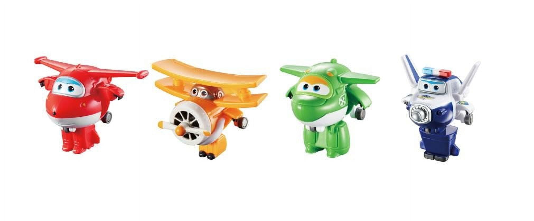 Super Wings 2" Transform-A-Robots 4 Pack Jett, Paul, Mira, and Grand ...