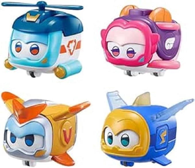 Super Wings Super Pets 4-Pack Collection Super Pets Jerome, Golden Boy ...