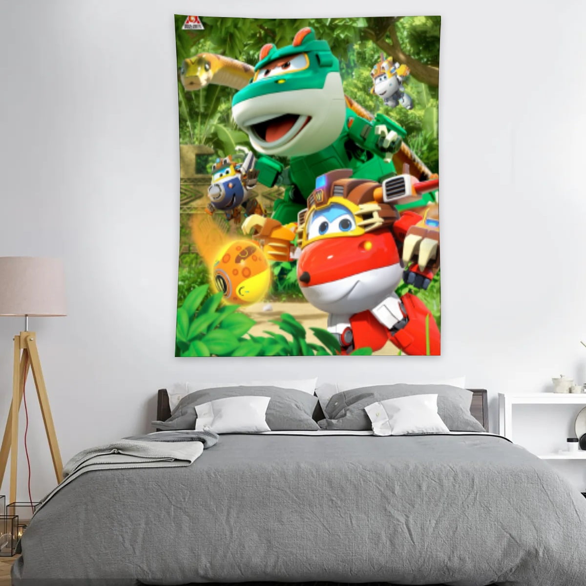 Super Wings Tapestry Gift Wall Hanging Backdrop for Room Bedroom Girls ...