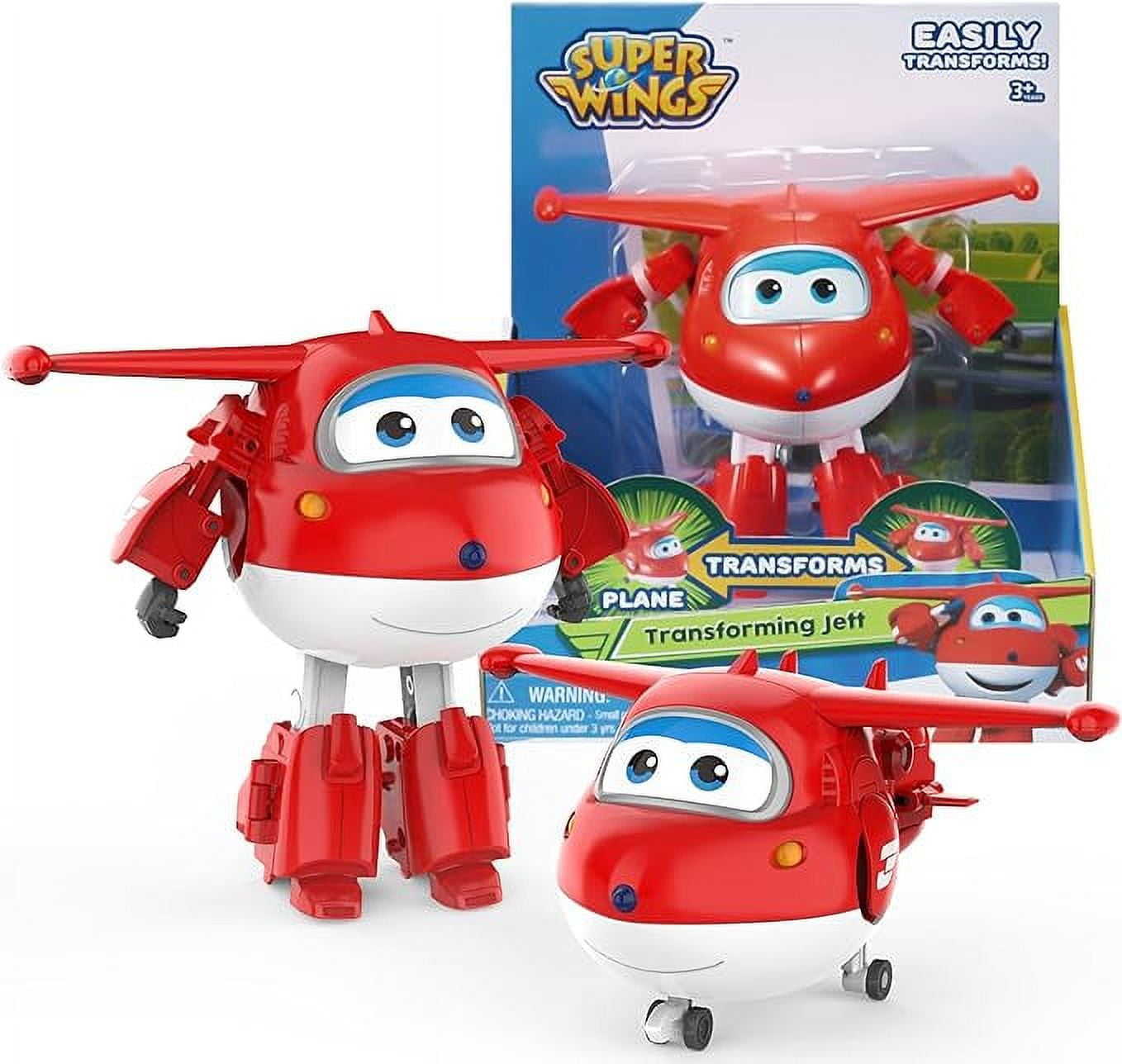 Super Wings Toys, Jett Transformer Toys 5 Inch, Airplane Toy for Kids 3 ...