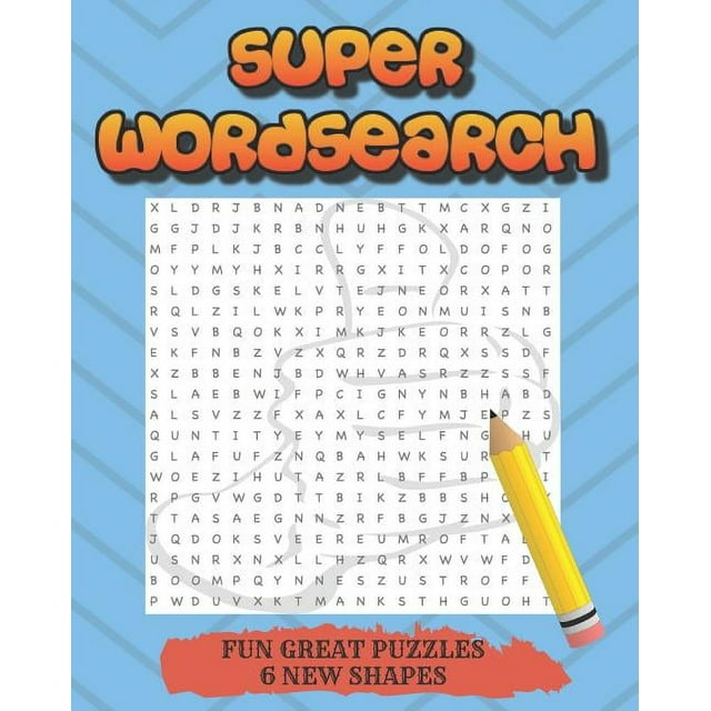 Super Wordsearch.. : Puzzles, Searches 6 Different Shapes, Squares ...