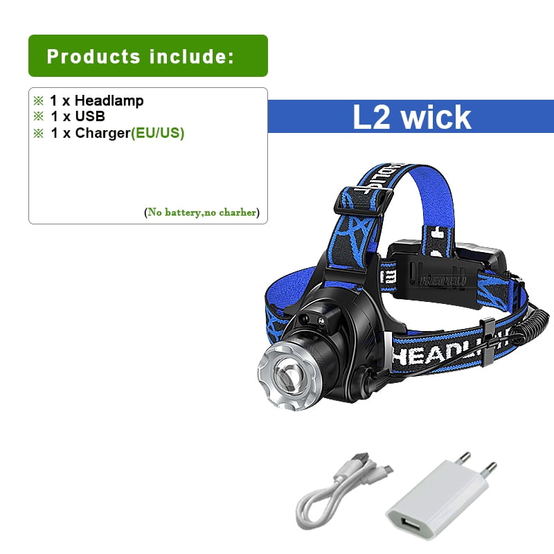 Super Xhp160 Most Powerful Led Headlight Xhp90 Led Headlight High Power 18650 Rechargeable Head ...