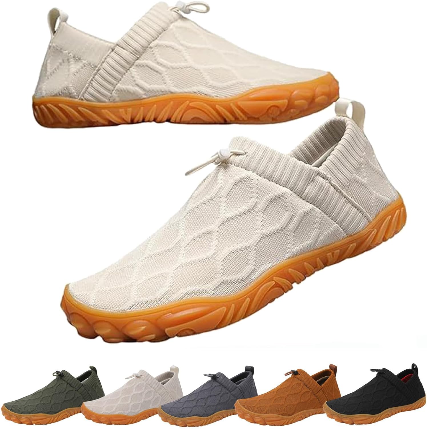 Super comfortable knit shoes, waterproof outdoor running barefoot ...