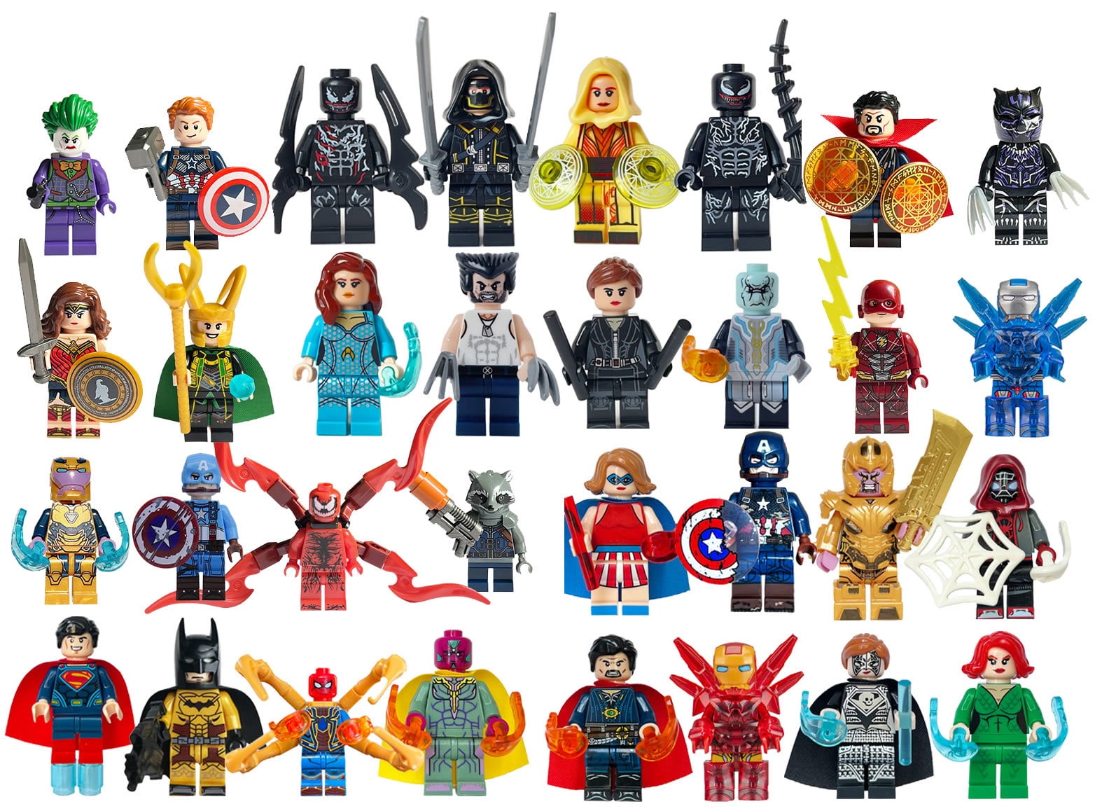 Super heros(32Pack) action figure Building Blocks Set, 1.77 inch ...