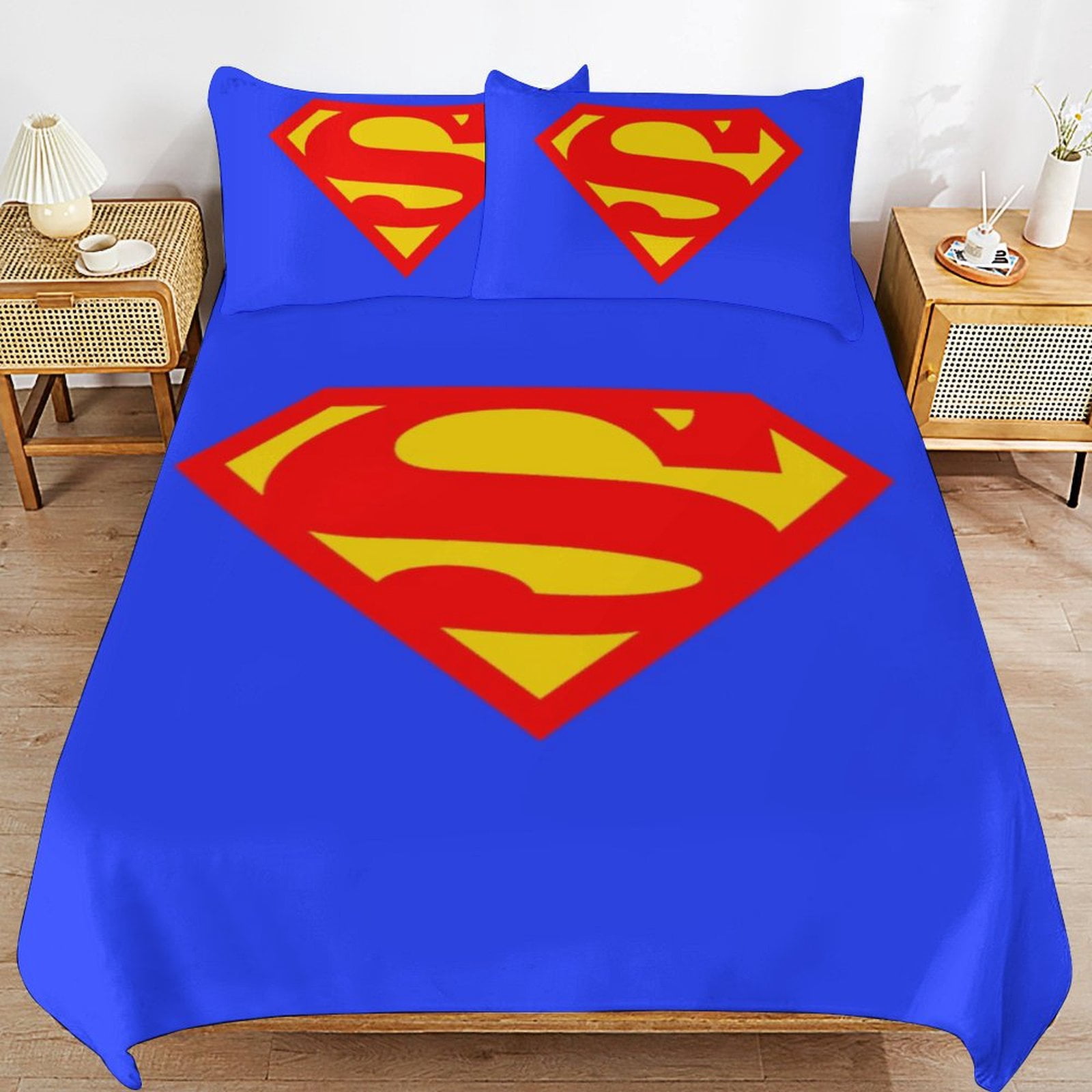 Super-man 3-Piece All Season Bedding Set, Comforter Set with Pillow ...