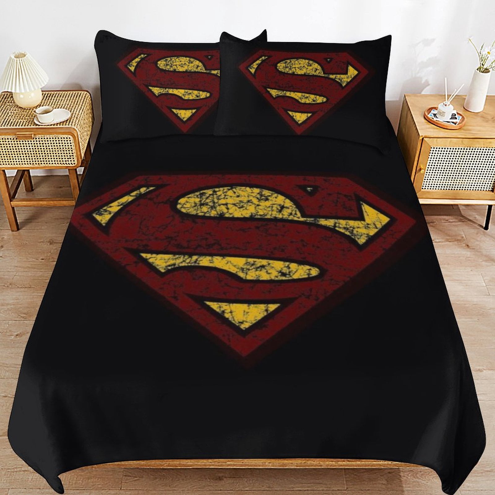 Super-man 3-Piece All Season Bedding Set, Comforter Set with Pillow ...