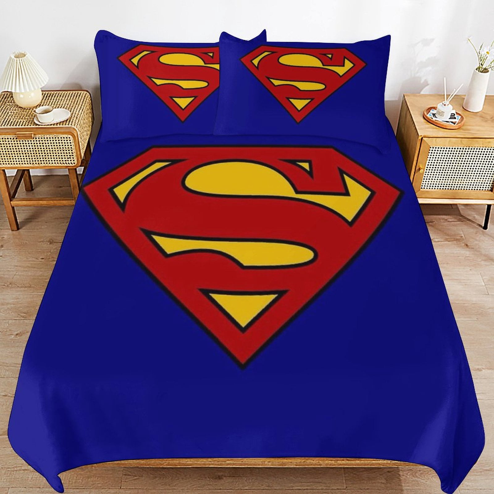 Super-man 3-Piece All Season Bedding Set, Comforter Set with Pillow ...