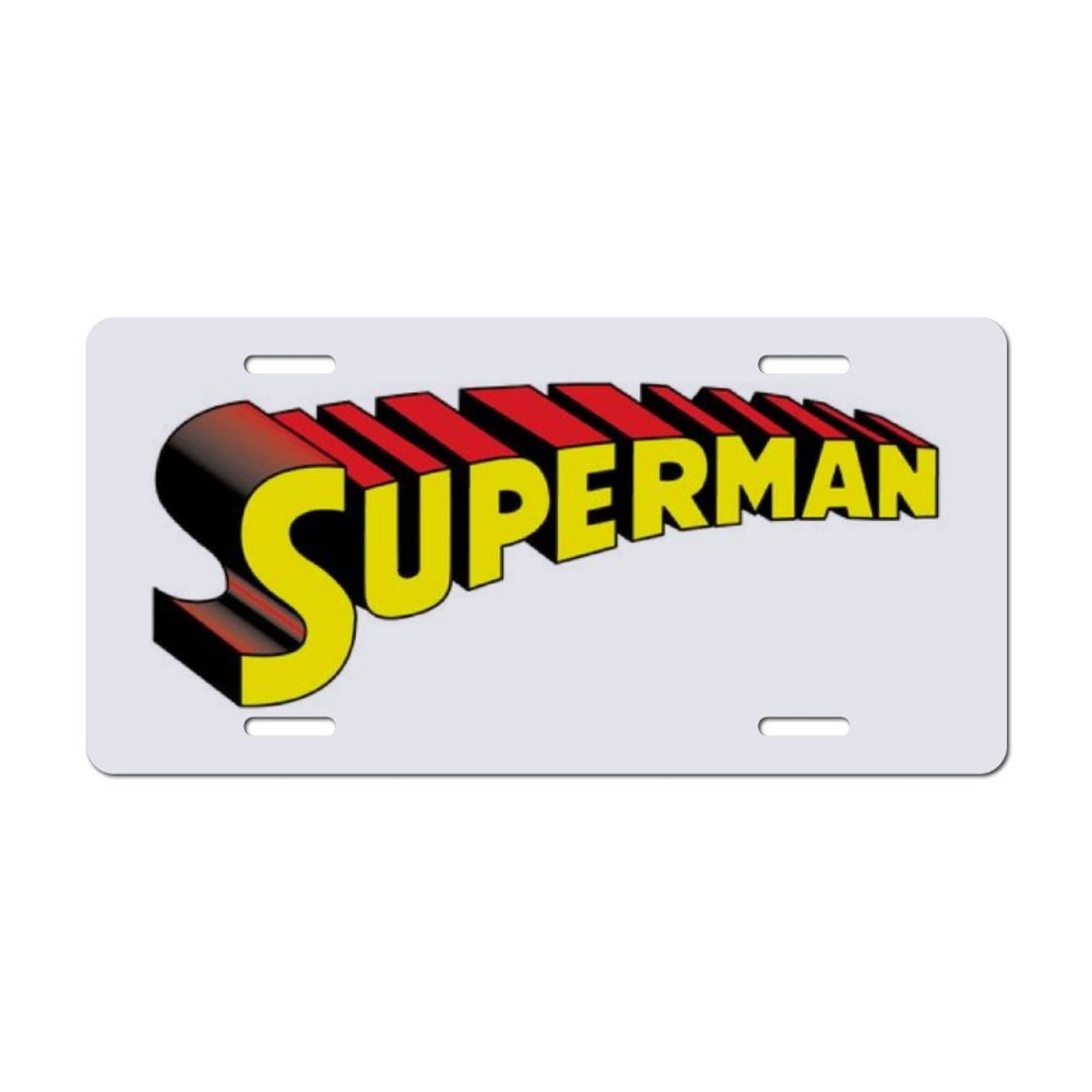 Super-man Car License Plate Cute Anime License Plate Covers Holder ...
