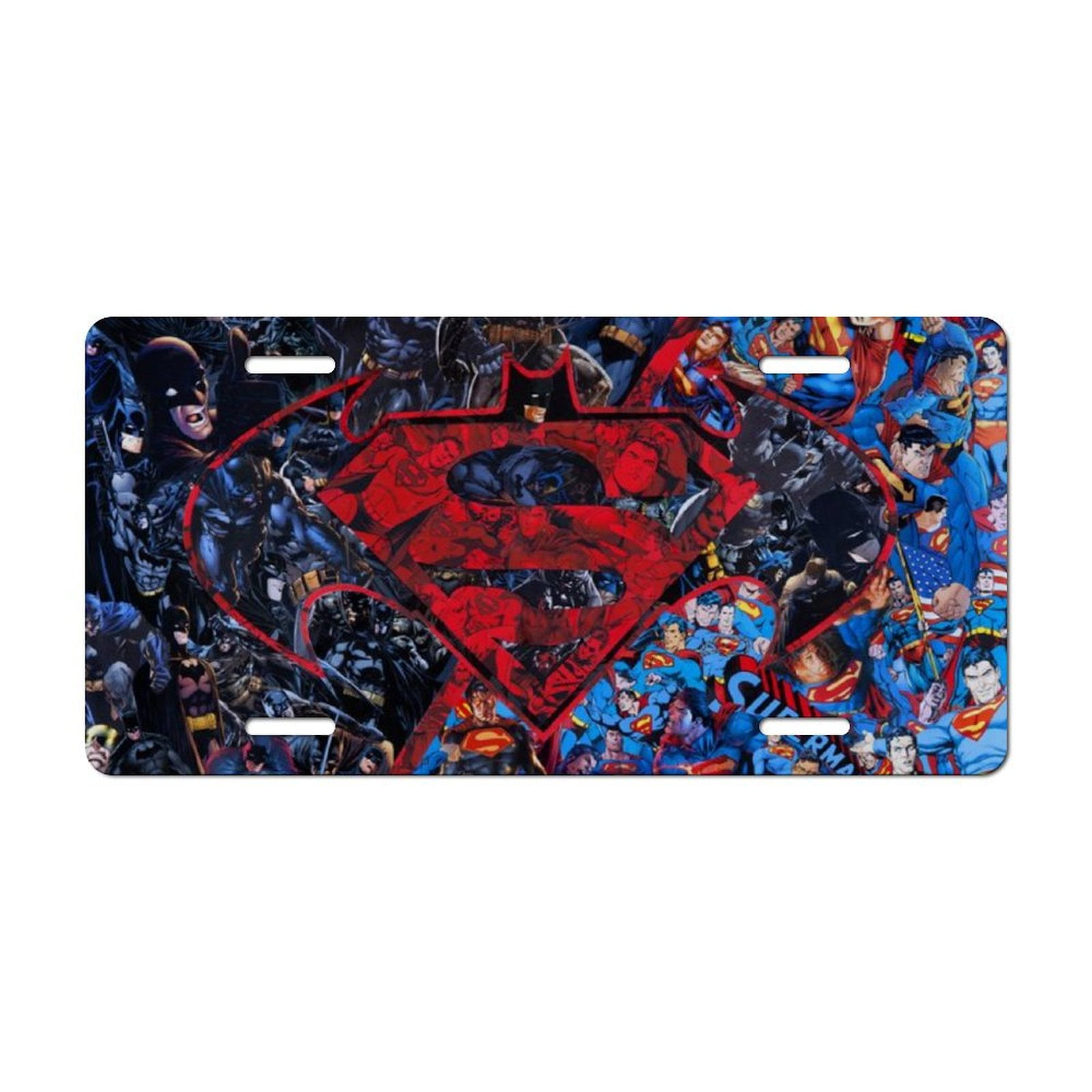 Super-man Car License Plate Cute Anime License Plate Covers Holder ...