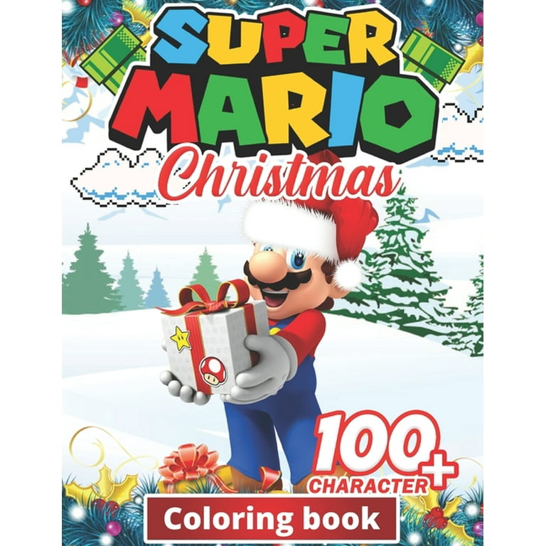 mario christmas coloring pages