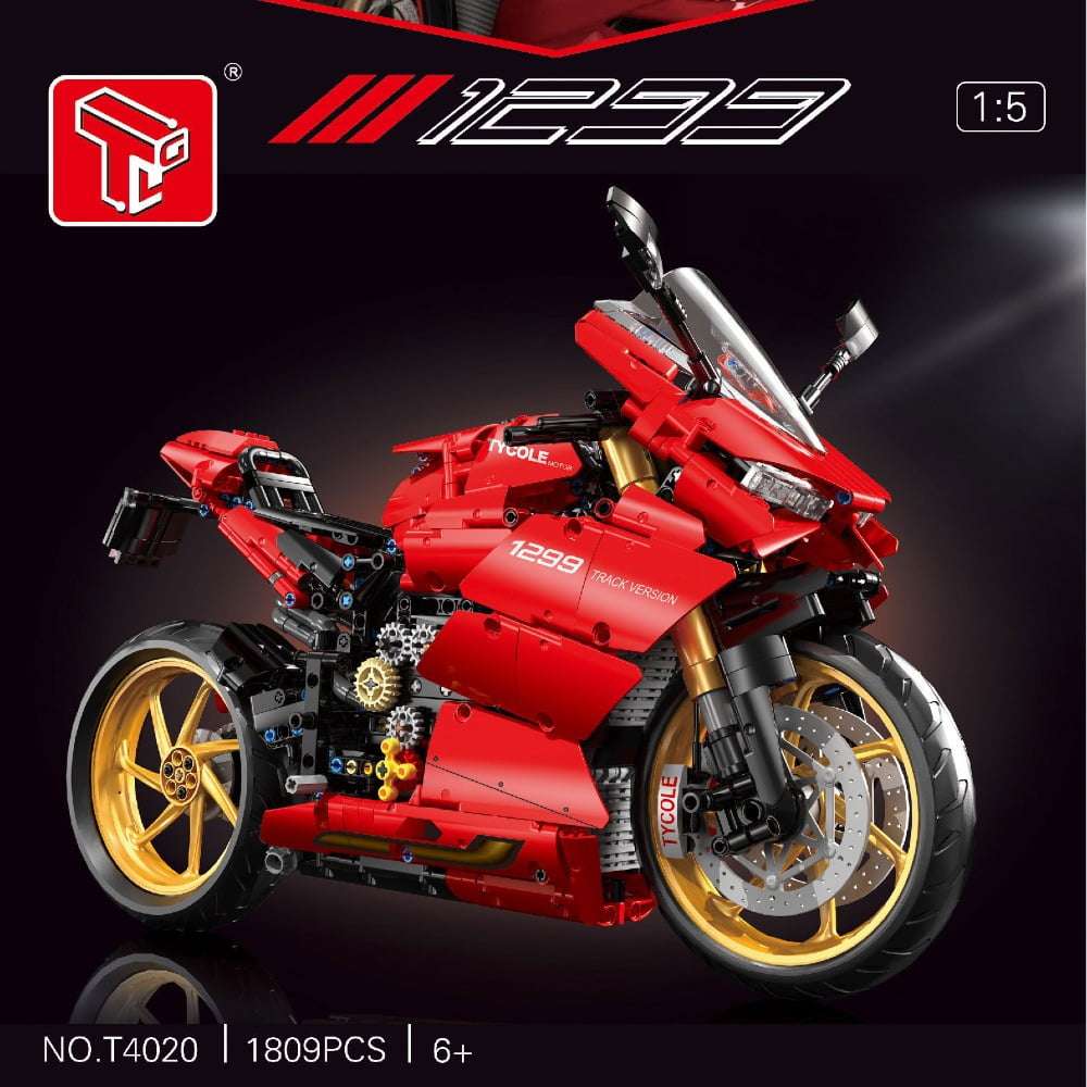 Super motorcycle puzzle small particle building block assembly ...