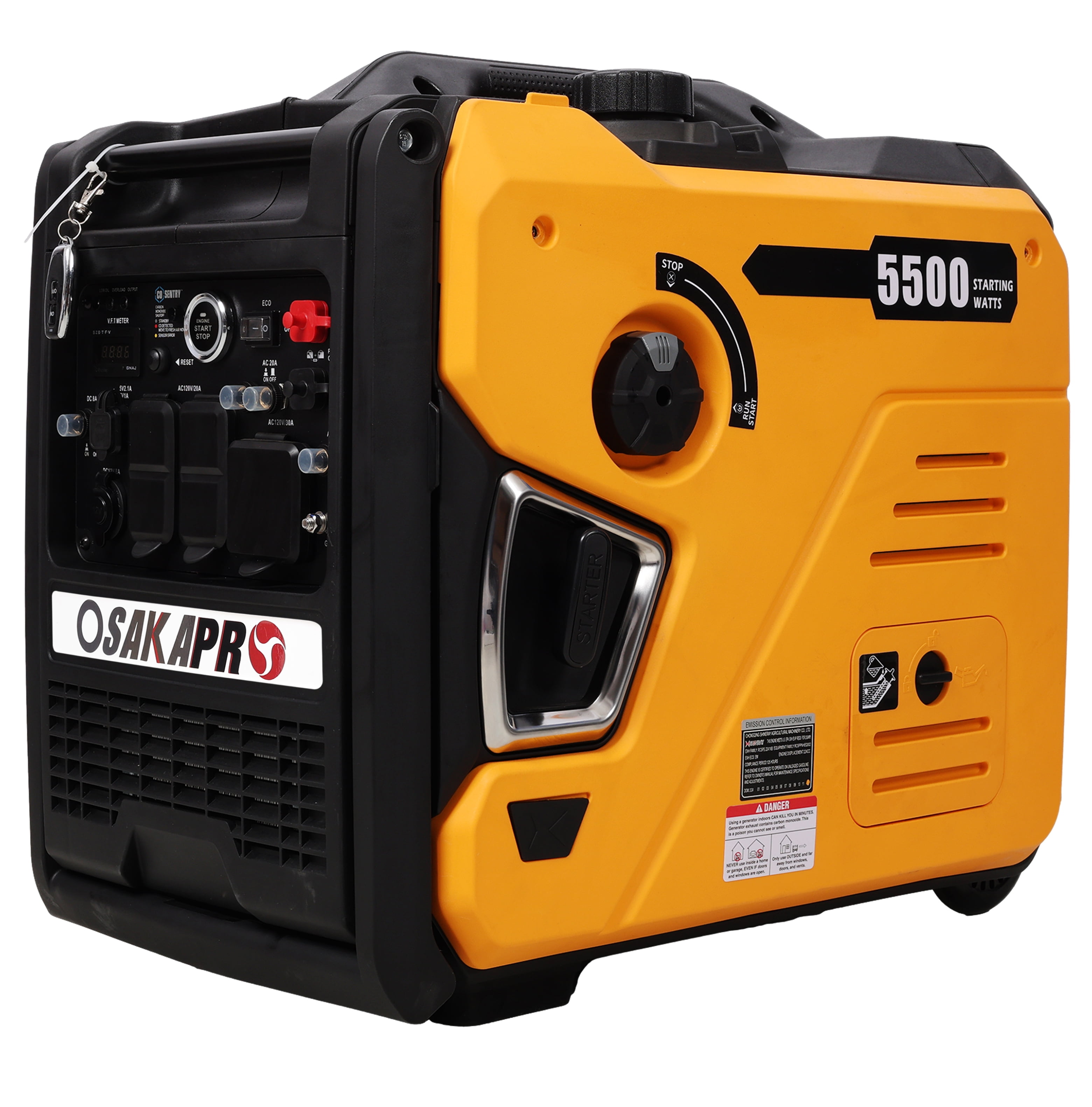 Super quiet Inverter Generator 5.5KW portable generator electric&remote ...
