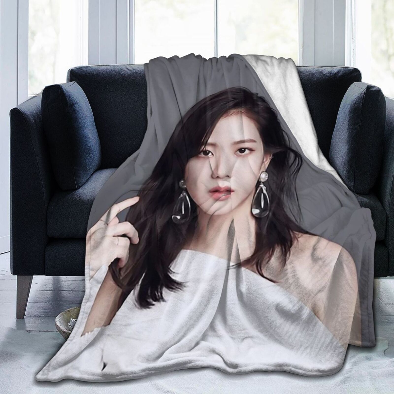 Super soft Blackpink Blanket JISOO JENNIE ROSE LISA blanket comfortable ...