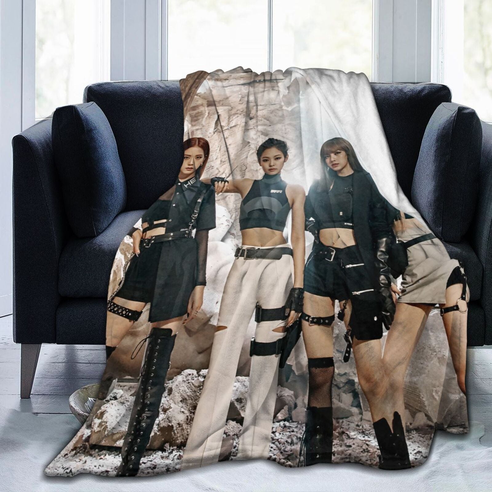 Super soft Blackpink Blanket JISOO JENNIE ROSE LISA blanket comfortable ...