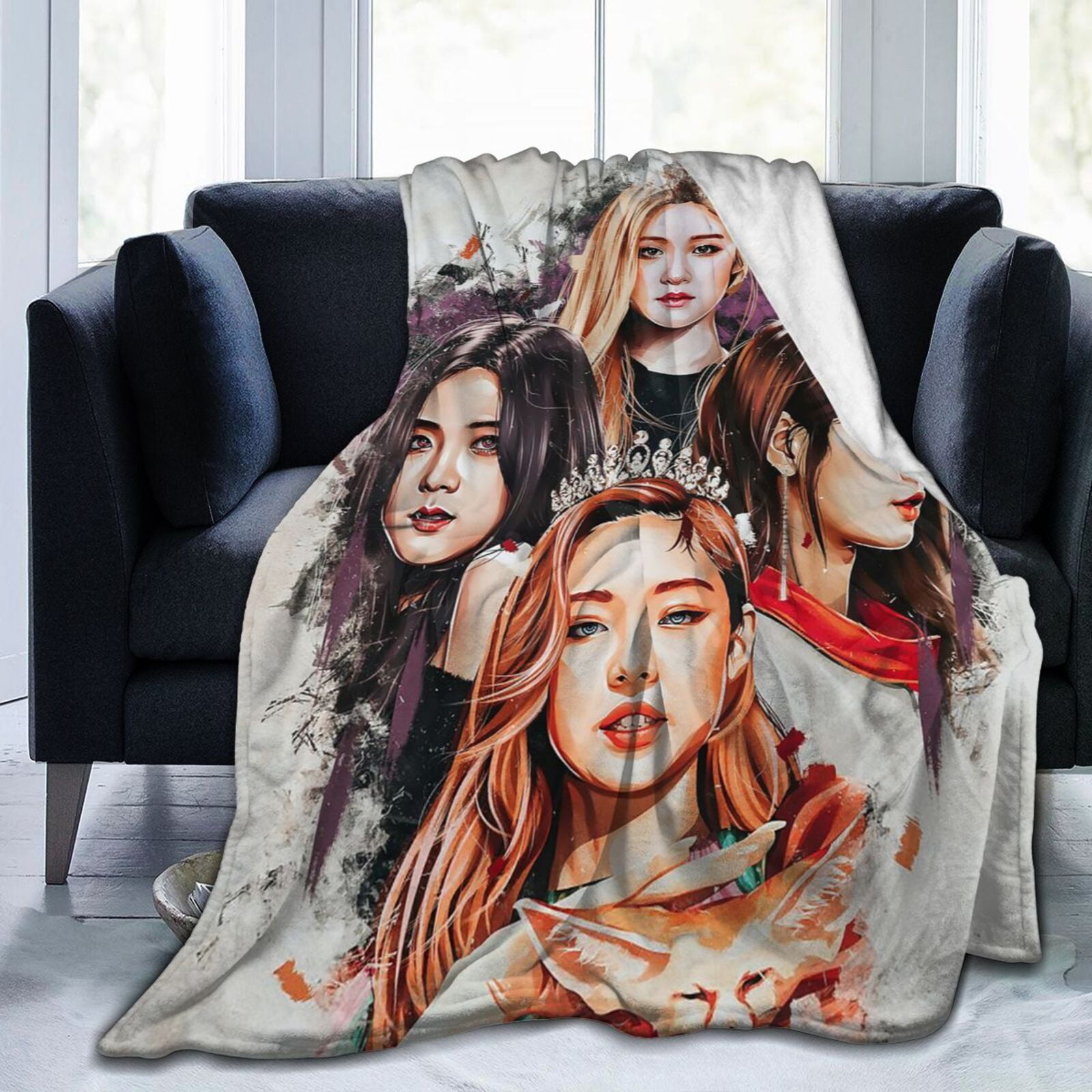 Super soft Blackpink Blanket JISOO JENNIE ROSE LISA blanket comfortable ...