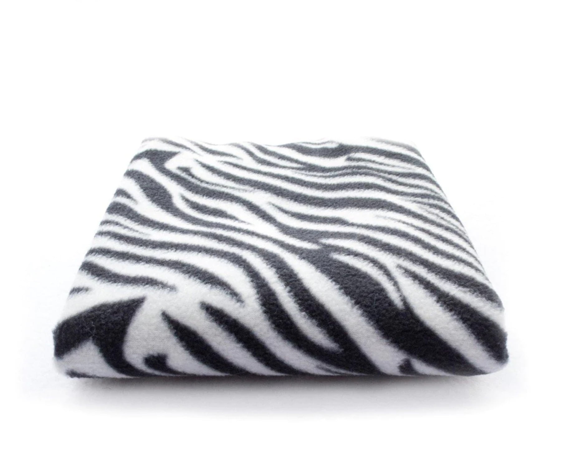 Super soft zebra print fleece light weight blanket couch sofa travel ...