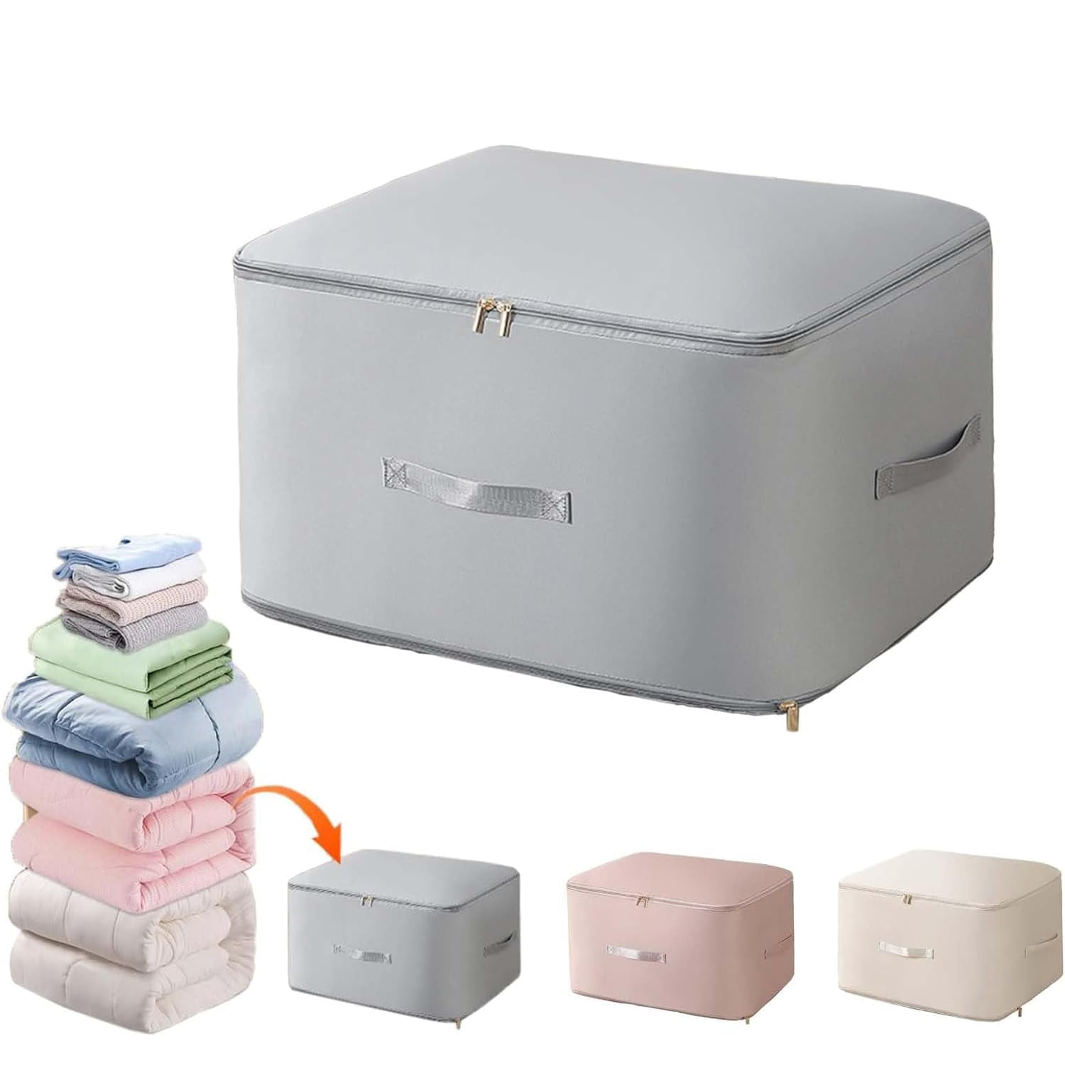 Super space saving self-compression storage bag, blanket storage bag ...